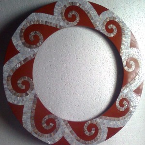 HT3122-mdf-lacquer-mirror-frame - Ha Thai bamboo lacquer co.,ltd